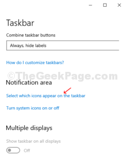 How to fix Taskbar Notification Icons Not Hiding Issue in Windows 10