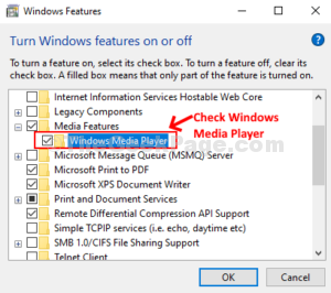 Fix Windows Media Player not working issue in Windows 10 / 11