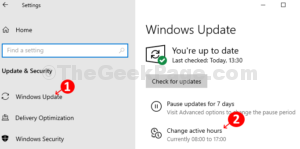 How to enable Automatic Active Hours in Windows 10