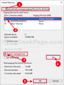 Your computer is low on memory problem in Windows 10/11 fix