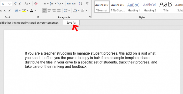 How to Recover Unsaved Word Document in MS Word