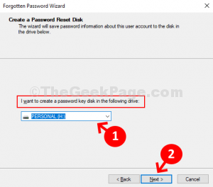 How To Create Password Reset USB Disk In Windows 10