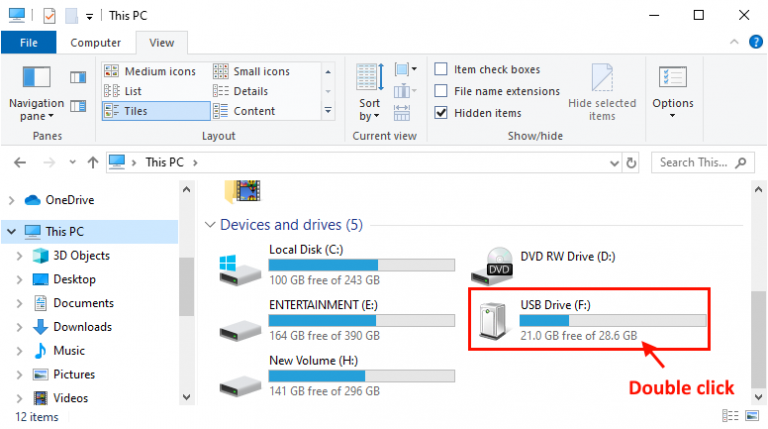 Fix- USB Drive folders / Files are not showing up in Windows 10 , 11