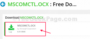 Fix- Component 'MSCOMCTL.OCX' a file is missing or invalid Error