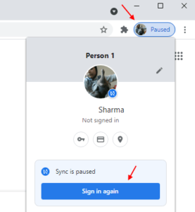 How to fix Google Chrome sync is paused problem