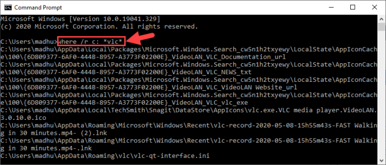 Easy File Search In Windows 10/11 Using Command Prompt
