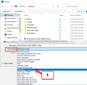 How to save all pictures from Microsoft Word to a folder in Windows 10 / 11