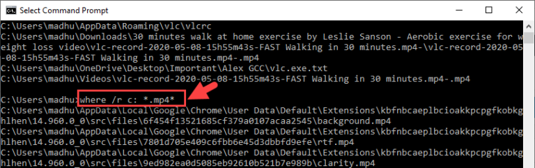 Easy File Search In Windows 10/11 Using Command Prompt