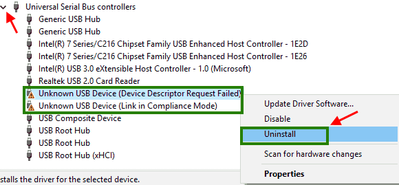 The last USB device you connected to this computer malfunctioned and ...