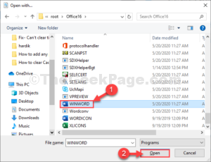 Fix- Word icon thumbnails not showing on .docx files in Windows 10 / 11