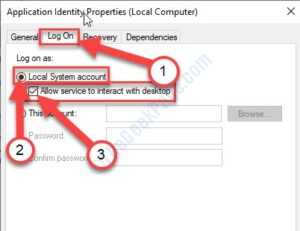 Fix- The service did not start due to logon failure Error Code-1069