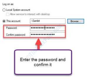 Fix- The service did not start due to logon failure Error Code-1069