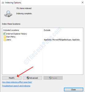 File Explorer error “No items match your search” in Windows 10 / 11