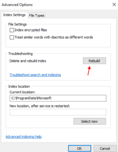 File Explorer error “No items match your search” in Windows 10 / 11