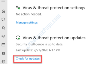 Windows Defender update failed error in Windows 10/11 Fix