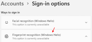 That fingerprint has already been set up on another account Windows 10 ...