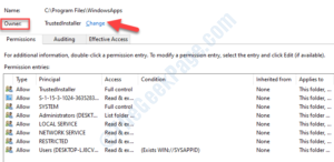 Fix Cannot access WindowsApps Folder in Windows 10 / 11