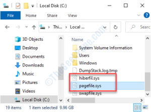 How to delete large Hiberfil.sys and Pagefile.sys Files in Windows 10 / 11