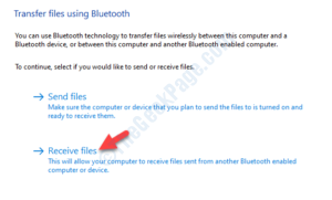 Unable To Send or Receive a file Using Bluetooth in Windows 10 / 11