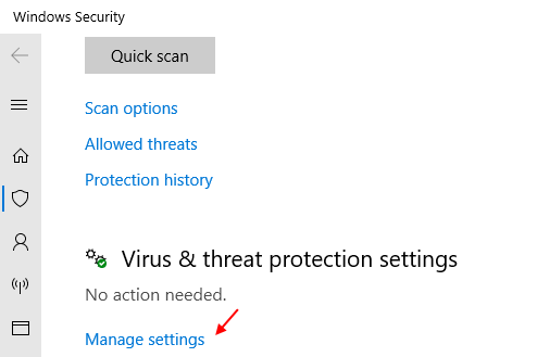 Antimalware Service Executable High CPU Usage Fix in Windows 10