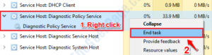 Service Host: Diagnostic Policy Service Using High Memory Fix