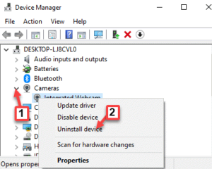 Your webcam is currently being used by another application Error in ...