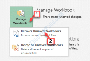 How to Recover Unsaved MS Excel File