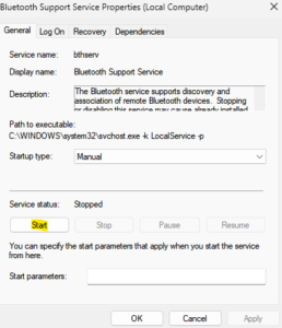 Unable To Send or Receive a file Using Bluetooth in Windows 10 / 11