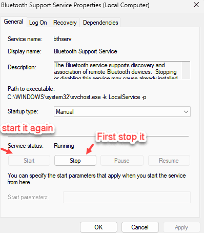 Unable To Send or Receive a file Using Bluetooth in Windows 10 / 11
