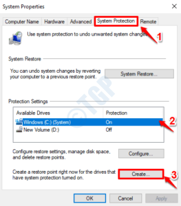 Fix System Restore Not Working Problem In Windows 10