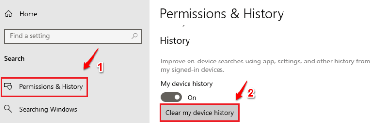How to Clear Windows 10 Search History and How to Disable it