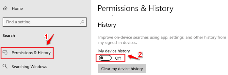 How to Clear Windows 10 Search History and How to Disable it