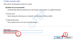 How to restore missing High performance power plan in Windows 10 / 11