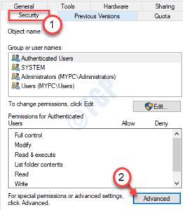 You Must Have Read Permissions to view the Properties of This Object Fix