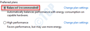 How to restore missing High performance power plan in Windows 10 / 11