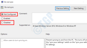 Fix Sync Settings Greyed Out in Windows 10 / 11