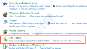 Fix Reconnect Your File History Drive Error In Windows 10
