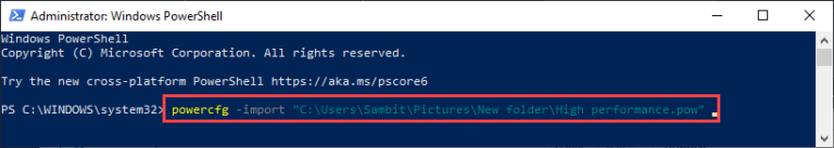 How to restore missing High performance power plan in Windows 10 / 11