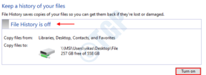 Fix Reconnect Your File History Drive Error In Windows 10