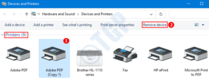 Different ways to Delete/ Remove/ Uninstall a Printer in Windows 10