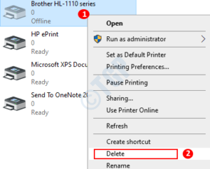 Different ways to Delete/ Remove/ Uninstall a Printer in Windows 10