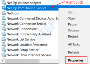 Fix NET.TCP Port Sharing Service Failed To Start Error In Windows 10/11