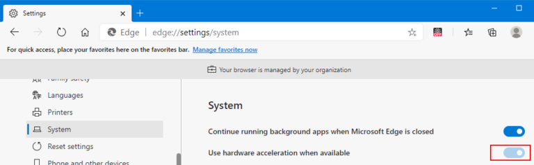 How to Turn Off Hardware Acceleration in Microsoft Edge
