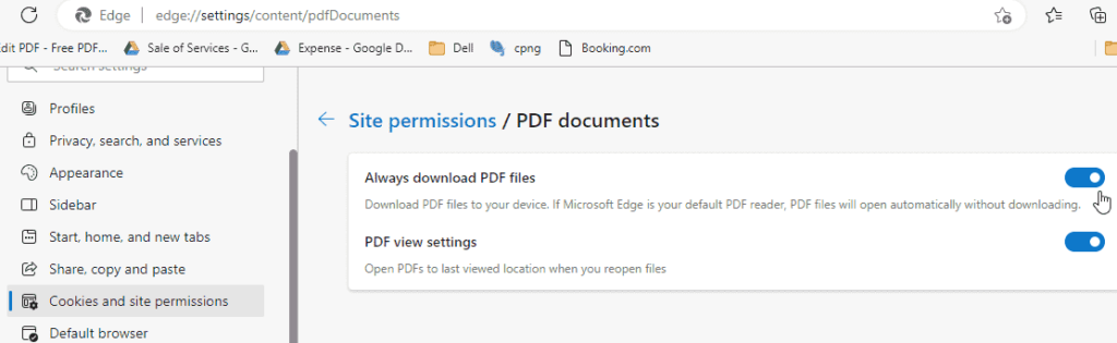 How to Make Microsoft Edge download the PDF files instead of opening them