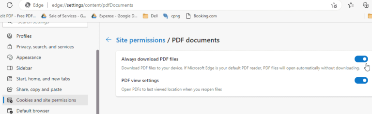 How to Make Microsoft Edge download the PDF files instead of opening them