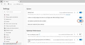 How to Turn Off Hardware Acceleration in Microsoft Edge