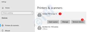Different ways to Delete/ Remove/ Uninstall a Printer in Windows 10