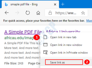 How to Make Microsoft Edge download the PDF files instead of opening them