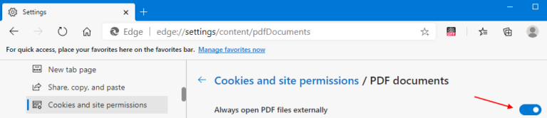 How to Make Microsoft Edge download the PDF files instead of opening them