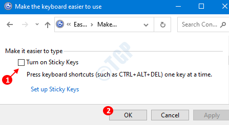 How to turn Off Sticky Keys in Windows 10 : 6 Methods